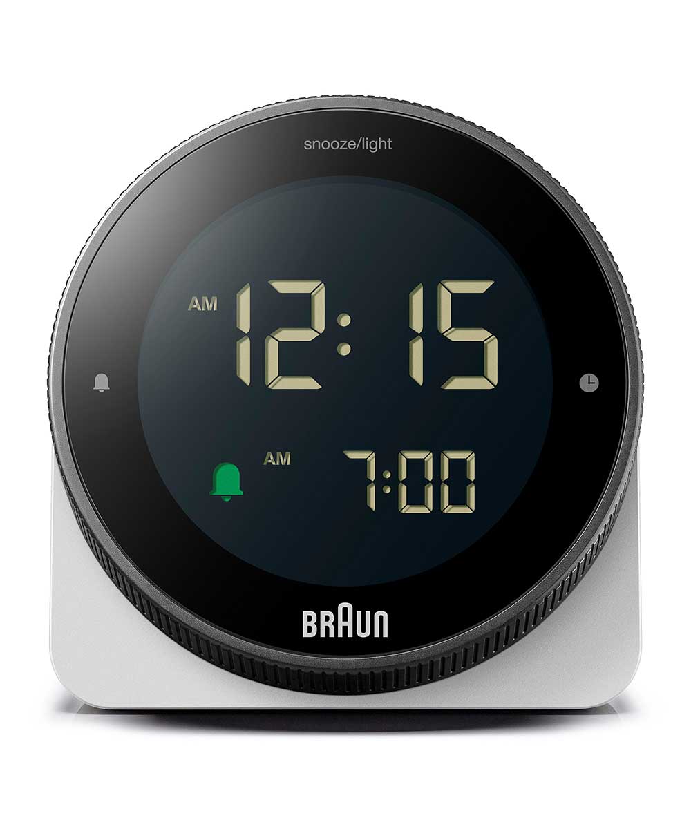 BRAUN（ブラウン） | BRAUN DIGITAL CLOCK WHITE BC24W （ブラウン デジタル置き時計 ホワイト ...